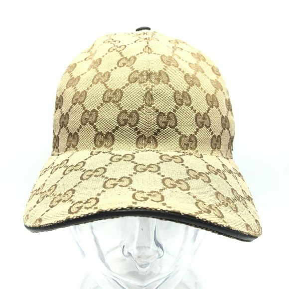 Gucci | Accessories | Gucci Sherry Line Gg Pattern Canvas Cap 2035 ...